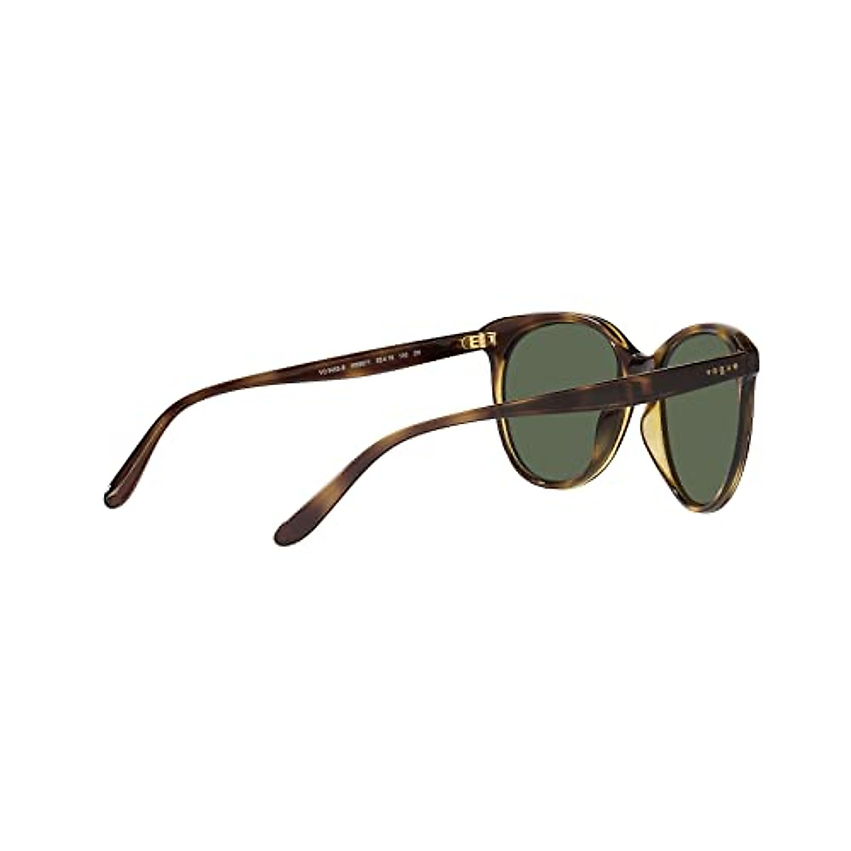 Vogue Eyewear Women's VO5453S Round Sunglasses, Dark Havana/Dark Green, 53 mm