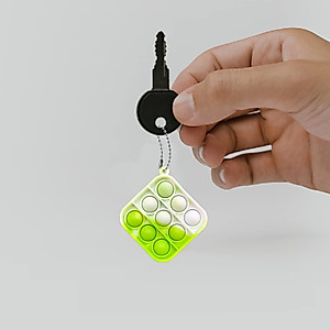 40Pcs Pop PushKeychain Fidget Toys, Pop Toys Hand Playset,Fidget Toys Sets with Keychain Office Desk Toy for Kids Adults