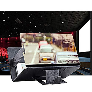 MOHALIKO Screen Magnifier, Phone Screen Magnifier, 8inch Desktop HD Phone Screen Magnifier Video Enlarge Amplifier Stand Holder for All Smart Phone Model Purple