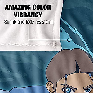 Avatar The Last Airbender Blanket, 36"x58" Avatar Katara Silky Touch Super Soft Throw Blanket