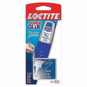 Loctite Super Glue Precision Pen, Clear Superglue, Cyanoacrylate Adhesive Instant Glue, Quick Dry - 0.14 fl oz, Pack of 1