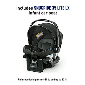 Graco Modes Element Travel System, Includes Baby Stroller with Reversible Seat, Extra Storage, Child Tray and SnugRide 35 Lite LX Infant Car Seat, Redmond