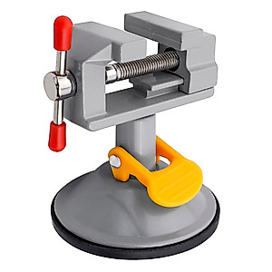 Yakamoz Mini Bench Vise 360 Degree Suction Vise Small Table Vice Clamp Workbench Vise for Jewelry Making DIY Wood Craft Carving Breads Drilling Bed Tool