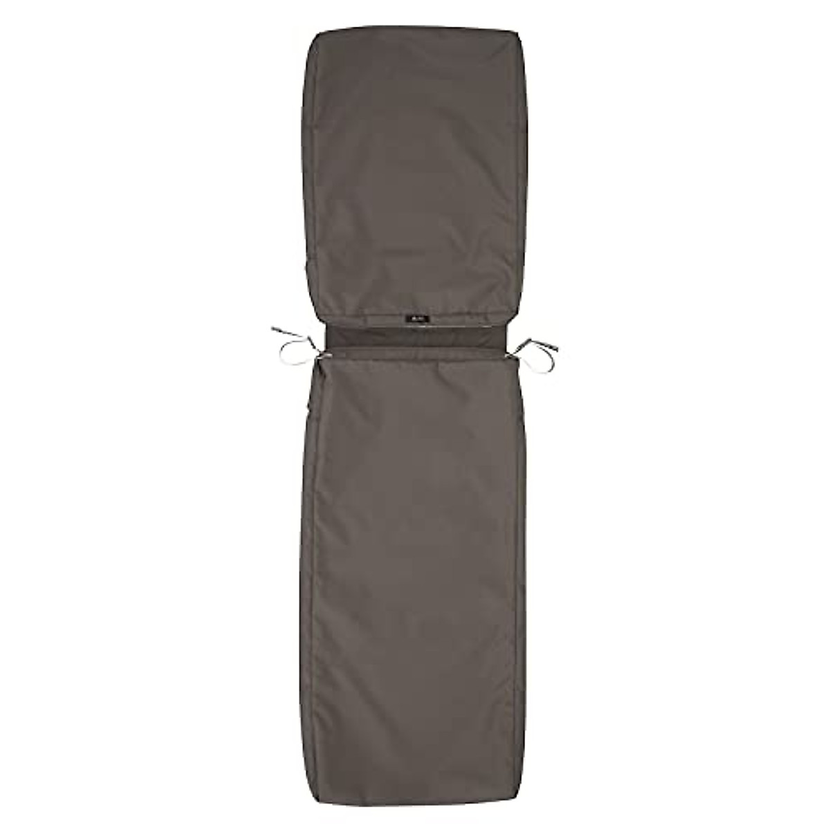 Classic Accessories Ravenna Water-Resistant 72 x 21 x 3 Inch Patio Chaise Lounge Cushion, Dark Taupe, Patio Cushion