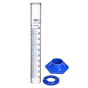5PCS Graduated Cylinder Measuring Cylinder Thick Glass Lab Cylinders (100ML)
