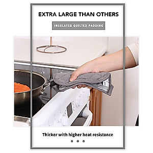 Joyhalo 6 Pack Pot Holders for Kitchen Heat Resistant Pot Holders Sets Oven Hot Pads Terry Cloth Pot Holders for Cooking Baking