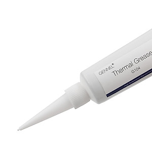 GENNEL G104 100Grams Tube White Thermal Grease Paste, Thermal Compound Heatsink Paste for PC CPU Coolers GPU LED PS4 Chipset Cooling