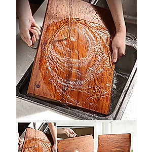 Pear Wood Chopping Board Brown 38x25x3CM