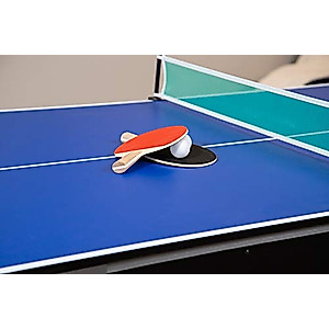 Triple Threat 6-ft 3-in-1 Multi Game Table with Billiards, Air Hockey, and Table Tennis