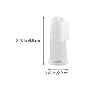 balacoo 20pcs Pet Toothbrush Dog Chew Toothbrush Dog Silicone Pet Finger Toothbrush Dog Finger Toothbrush Toothbrushes for Dogs Dog Toothbrushes Cat Clean Dental Stick Baby