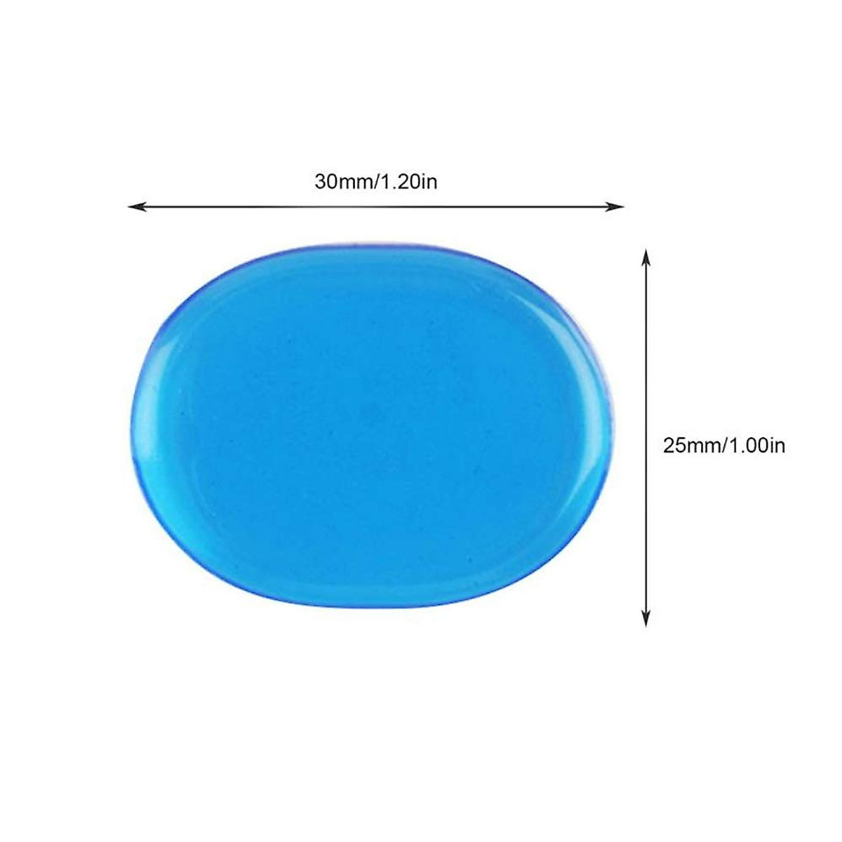 MOTZU 30 Pieces Drum Dampeners Gel Pads Blue Resonance Pads Silicone Drum Silencers Dampening Sticky Mats Non-toxic Soft Damper for Drums Tone Control Drum Muffling Drummer Drum kit Percussion