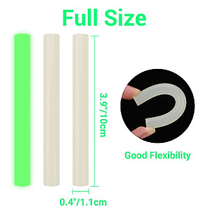 ENPOINT Glow in The Dark Hot Glue Sticks, 36 Pack Hot Melt Glue Sticks, Adhesive Glue Sticks for Crafting, Christmas Decoration, Art, DIY, Full Size 4" Long x 0.43" Dia for Low and High Temp