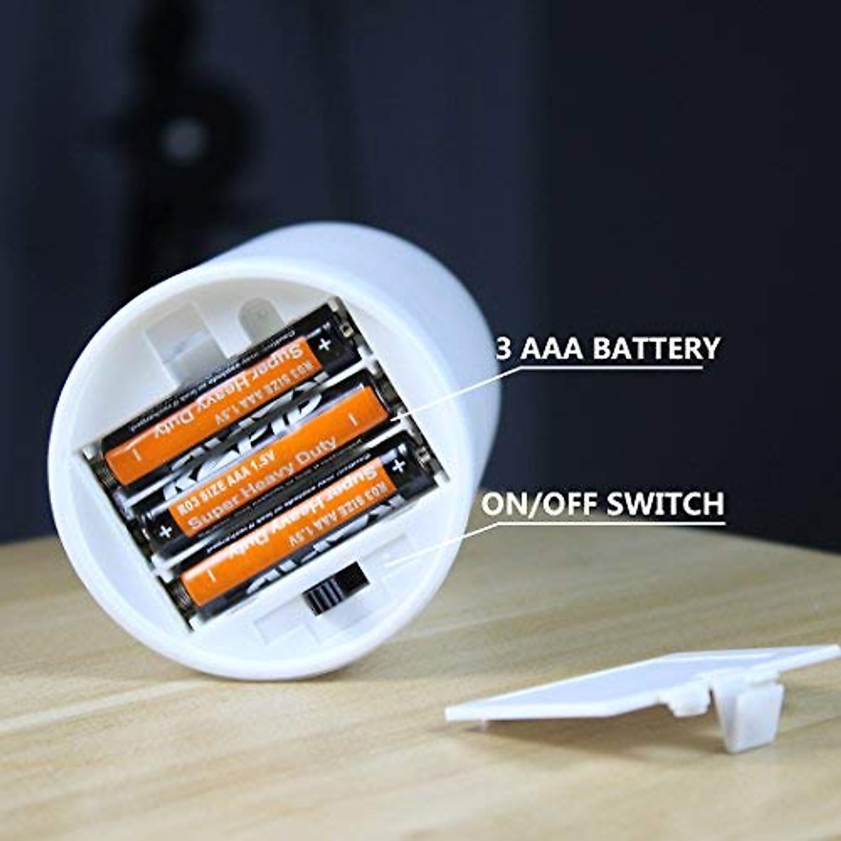 WRalwaysLX Flameless Candles with Timer, Colour Changing LED Candles with Remote Control,Battery Candles Outdoor and Indoor Home Decor, Set of 3, 2.5" D X H3/4/5 by 3AAA Batteries(not Included)