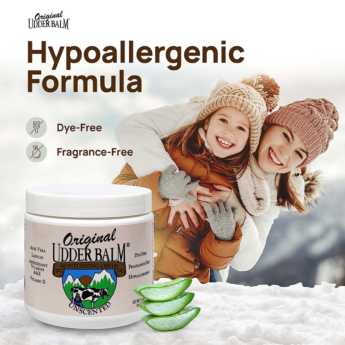 Unscented Original Udder Balm for Cracked Dry Skin 16 Fl Oz