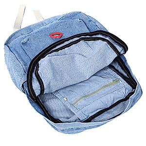 zijie Denim Backpack for girls, women Classic Retro Bookbags children teen School Bag Jeans Backpack for college