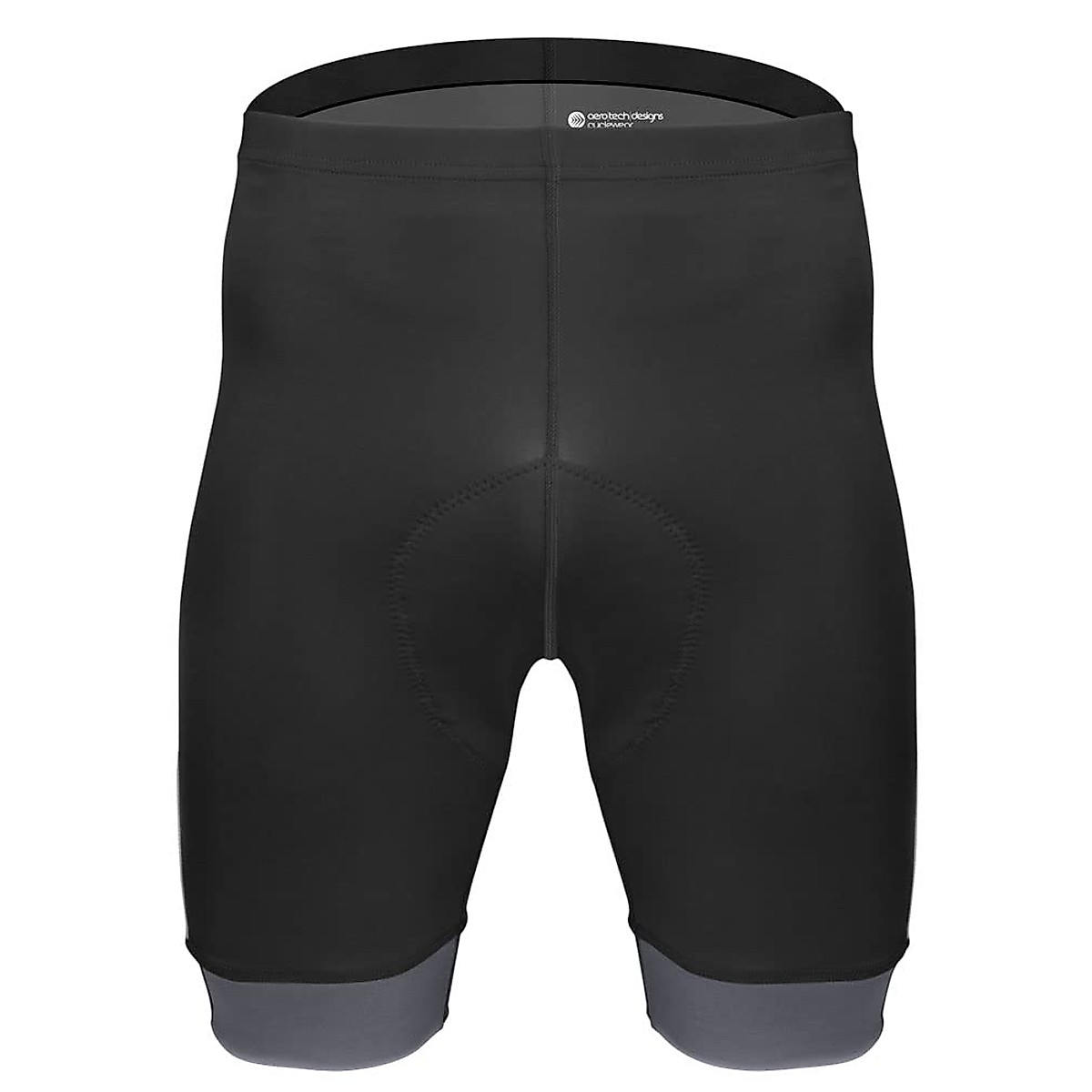 AERO|TECH|DESIGNS | Big Men's Clydesdale Padded Bike Shorts | 1X-Large | Charcoal