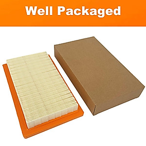 Jvfnxpm 0J8478S Air Filter for Gene-rac V-Twin 990cc 999cc Engines 14-20 KW Post 2013 Evolution Series - 2 Pieces