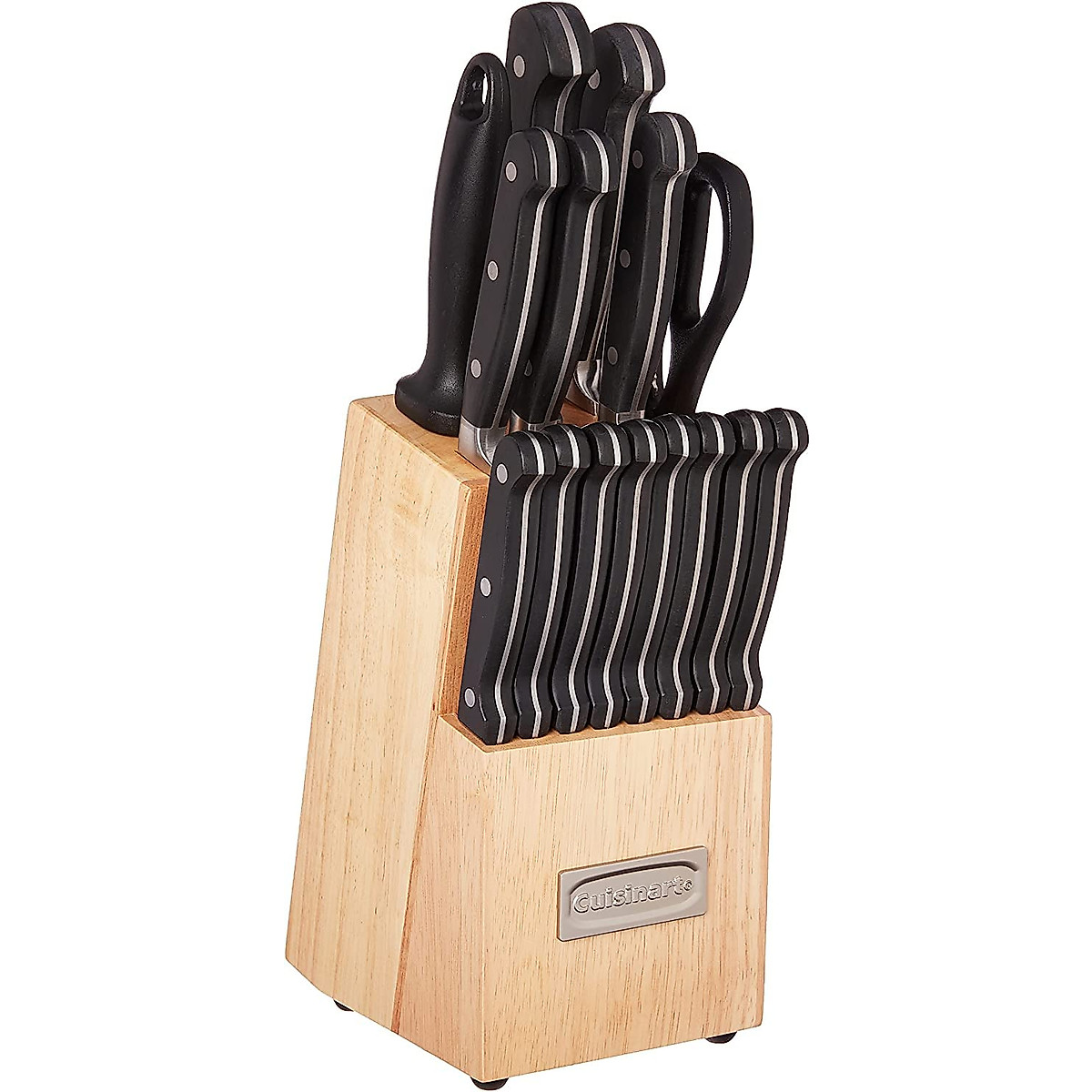 Cuisinart C77TR-16P Triple Rivet Collection 16-Piece Cutlery Block Set, Stainless Steel