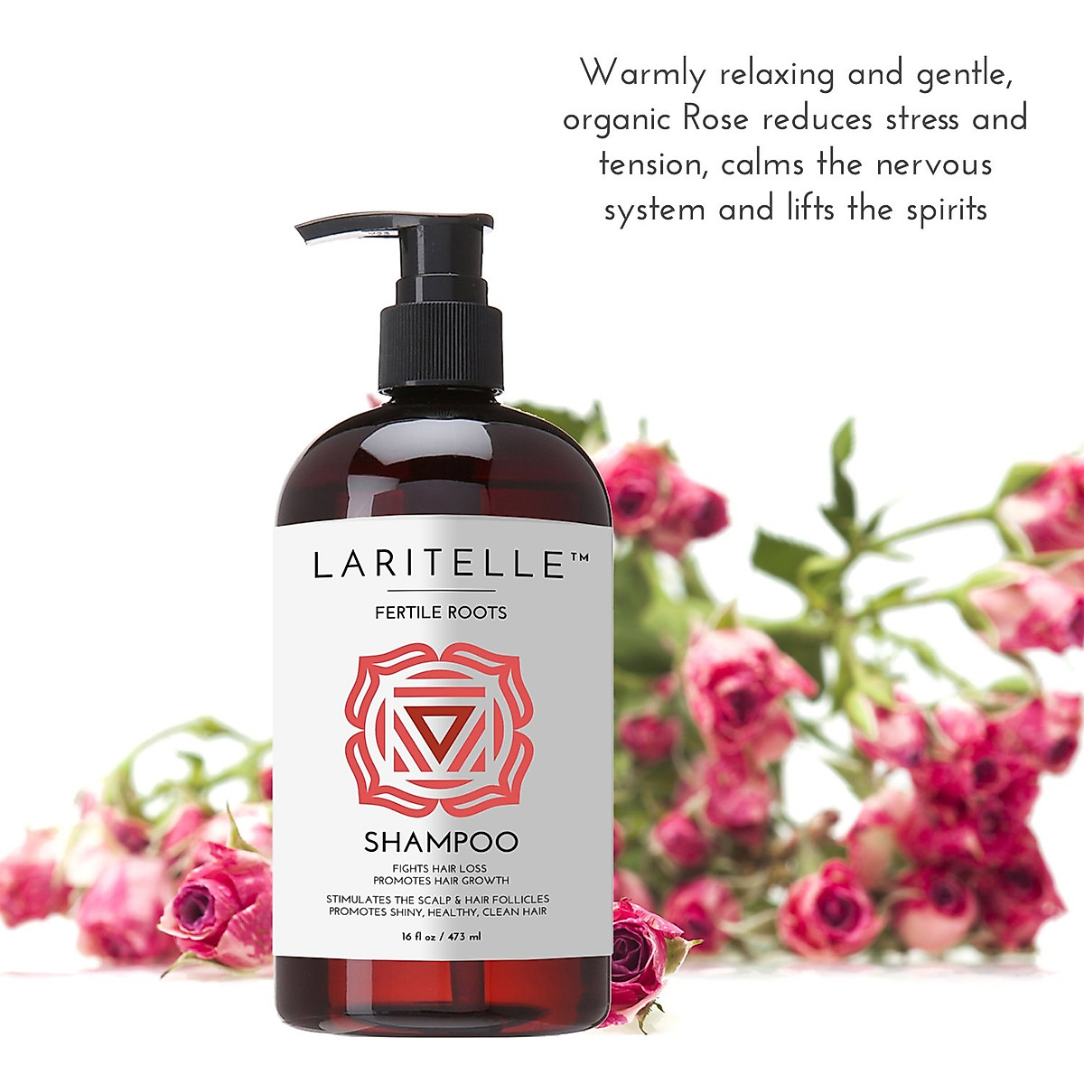 Laritelle Organic Anti-Thinning Shampoo | Fortifying, Strengthening & Rejuvenating | Prevents Hair Loss and Shedding, Promotes New Hair Growth | Ayurvedic Herbs, Lavender, Ginger, Rosemary