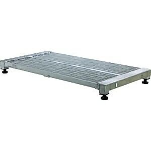 TRUSCO Low-Floor Aluminum Step Grating Specifications 900 x 600 x H 90~120/65-2669-84
