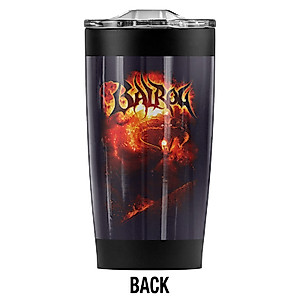 The Lord of the Rings Balrog Stainless Steel Tumbler 20 oz Coffee Travel Mug/Cup, Vacuum Insulated & Double Wall with Leakproof Sliding Lid | Great for Hot Drinks and Cold Beverages