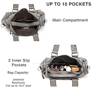 Scarleton Purses for Women Large Hobo Bags Satchel Handbags for Women Top Handle Shoulder Bag Tote Vegan Leather, H148524, Grey