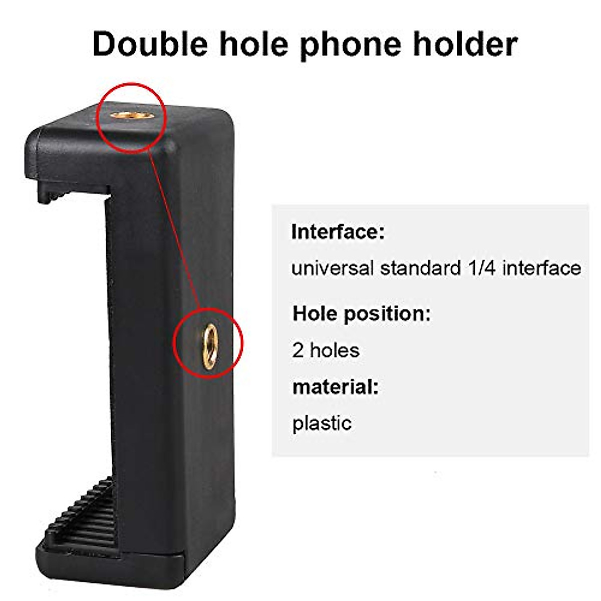 Mr.Power Guitar Bass Head Phone Holder Live Broadcast Bracket Clip Compatible with iPhone, Compatible with Samsung Smart Phones (Guitar Head Phone Holder)