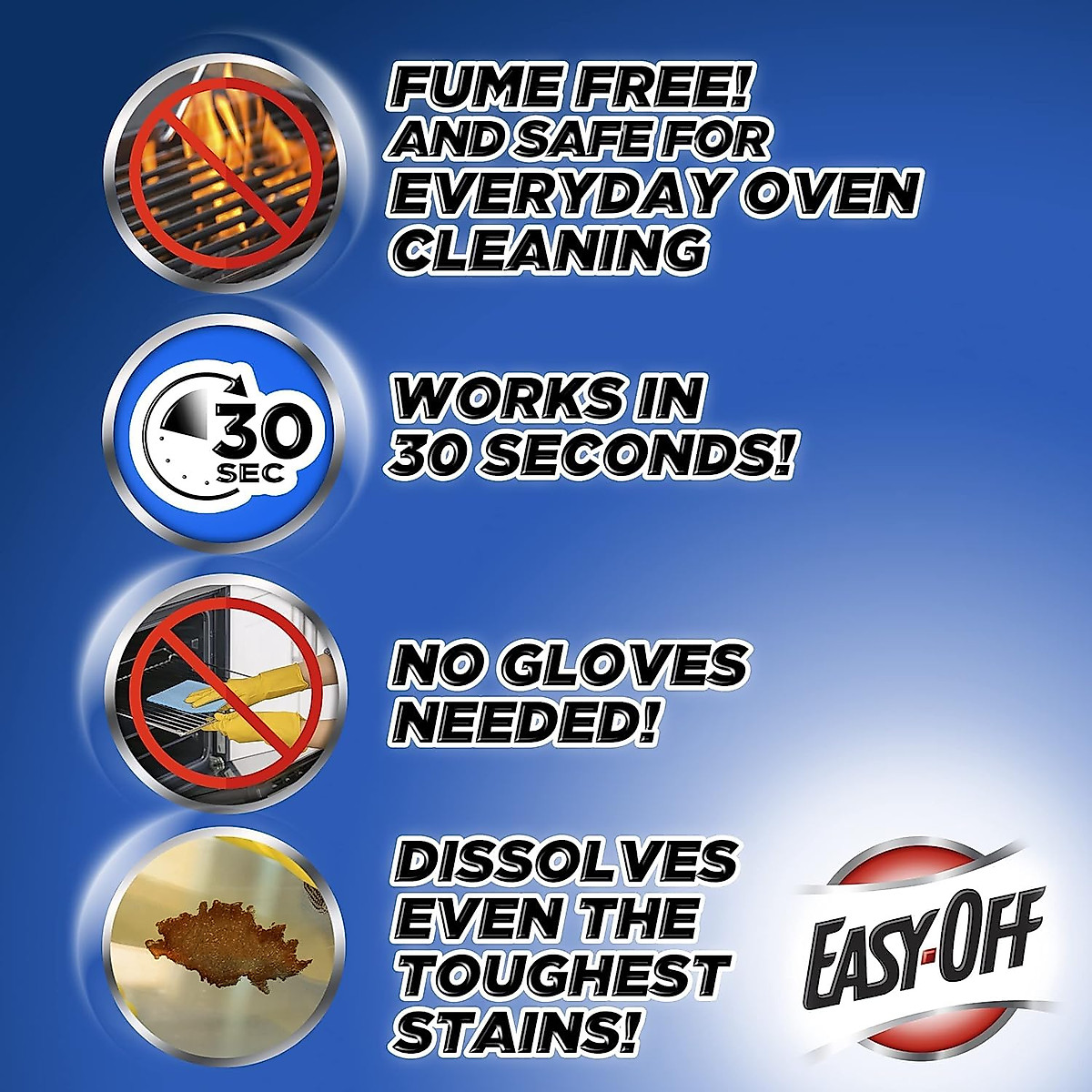 Easy-Off Fume Free Oven Cleaner Spray, Lemon, 24oz, Removes Grease