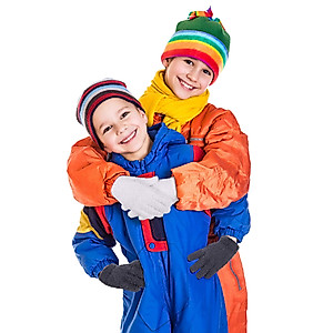 SATINIOR 6 Pairs Toddler Knitted Gloves Kids Winter Warm Stretchy Mittens Soft Lightweight Mittens for Boys and Girls (Multicolored,for 1-3 Years Old)