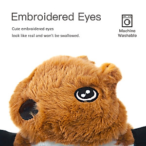 SHARLOVY Dog Squeaky Toys 5 Pack, Pet Toys Crinkle Dog Toy No Stuffing Animals Dog Plush Toy Dog Chew Toy for Large Dogs and Medium Dogs Squeeky Doggie Toys 5 PACK for LARGE DOGS Multi-colored