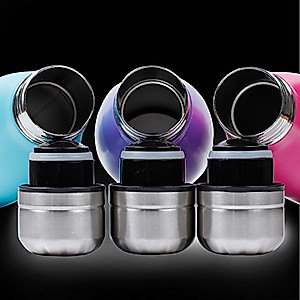 MIP Brand 17 oz. Double Wall Vacuum Insulated Stainless Steel Water Bottle Travel Mug Cup Gymnastics Coach Gift (Light-Blue)