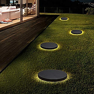 ZZYJYALG Lawn Light Outdoor Engineering Grass Light Outdoor Post Lantern Waterproof IP55 Garden Home Villa Landscape Die-cast Aluminum Black LED 12W/1200LM