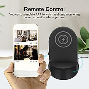 Wlofoisz Hidden Camera Spy Camera WiFi Wireless Phone Charger, Nanny Spy Cam Motion Activated,HD1080P/4K (Rotate Lens) with 250°Viewing Angle, camaras espias ocultas for Home Office Security(2.4/5G)