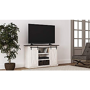 Signature Design by Ashley Dorrinson TV Stand, Whitewash
