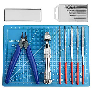 XINGYHENG 50Pcs Modeler Basic Tools Craft Set Compatible with Gundam Model Tools Kit Hobby Building Tools for Model Assemble Car Model Building Repairing and Fixing DIY Craft Kit