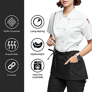 Avalon Kitchen waitress apron waist aprons for waitress cute black aprons for servers aprons for women with pockets waitress apron cute