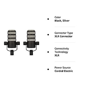 Rode PodMic Broadcast-Grade Dynamic Microphone for Podcast Application, 2-Pack