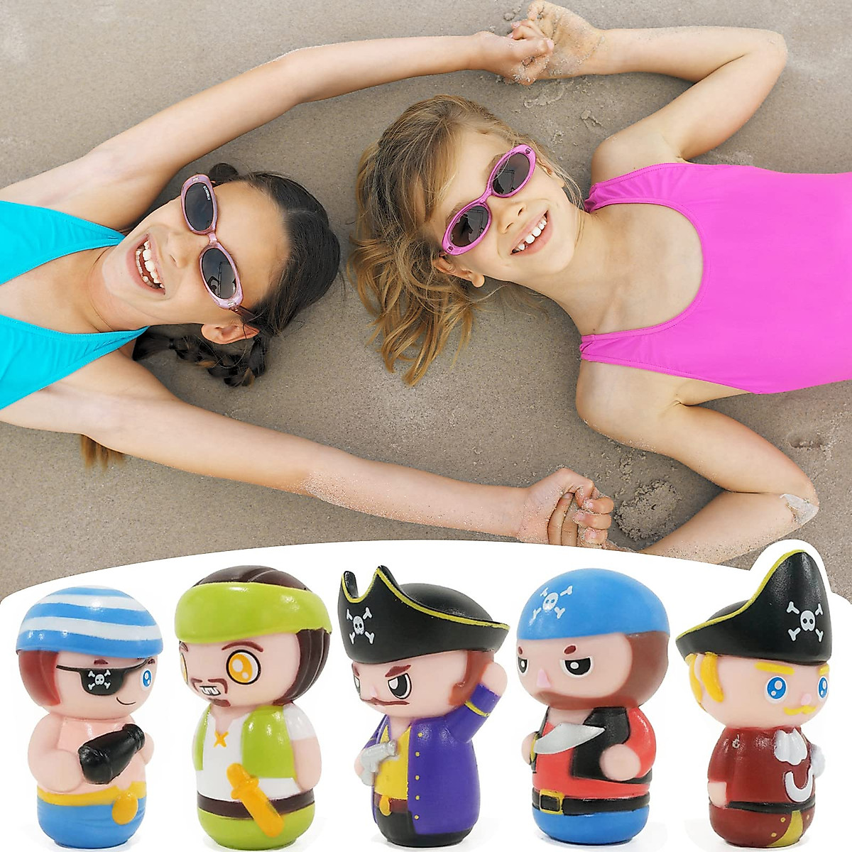 Pirate Finger Puppets for Kids,Finger Puppets for 1 2 3 Year Old Girls Boys Toddlers,Baby Party Favors for Kids Party Favors Stocking Stuffers Goodie Bag Fillers School Class Prizes