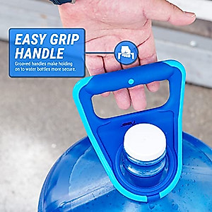 2PK Genuine TERAPUMP TRDWH002 Advanced Ergonomic 2nd Gen 5 Gallon Drinking Water Bottle Handle Bottle Carrier Lifter with Rubberized Anti-Slip Holder