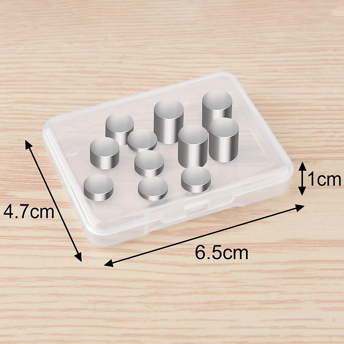 Coopay 3 oz. Tungsten Weights 3/8 Inch Incremental Cylinders Car Incremental Tungsten Weights Compatible with Pinewood Car Derby Weights to Optimize Your Car for Speed, 4 Sizes