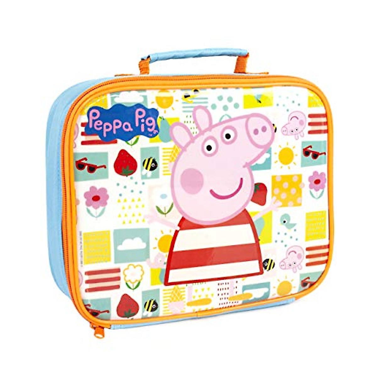 Peppa Pig Lunch Bag Set (Lunch bag, 430ml BPA Free Bottle & Lunch box)