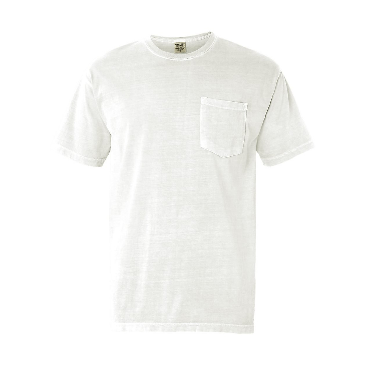Comfort Colors Men's Adult Short Sleeve Pocket Tee, Style 6030(White)
