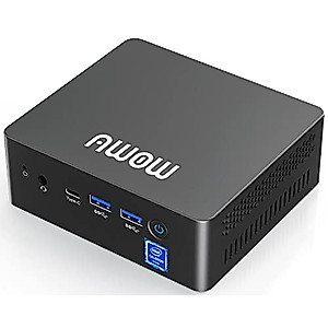 AWOW Mini PC Intel Celeron N4120 8GB RAM 256GB M.2 SSD, Mini Desktop Computer Support 4K UHD, Dual WiFi, HDMI, BT 4.2 for Business Home Office