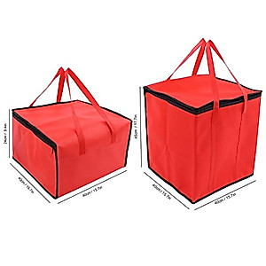 Insulated Bag Food Delivery Bag - Multi Size Non Woven Fabric Warmer Keeping Aluminum Foil Baking Portable Insulation Bag(2)