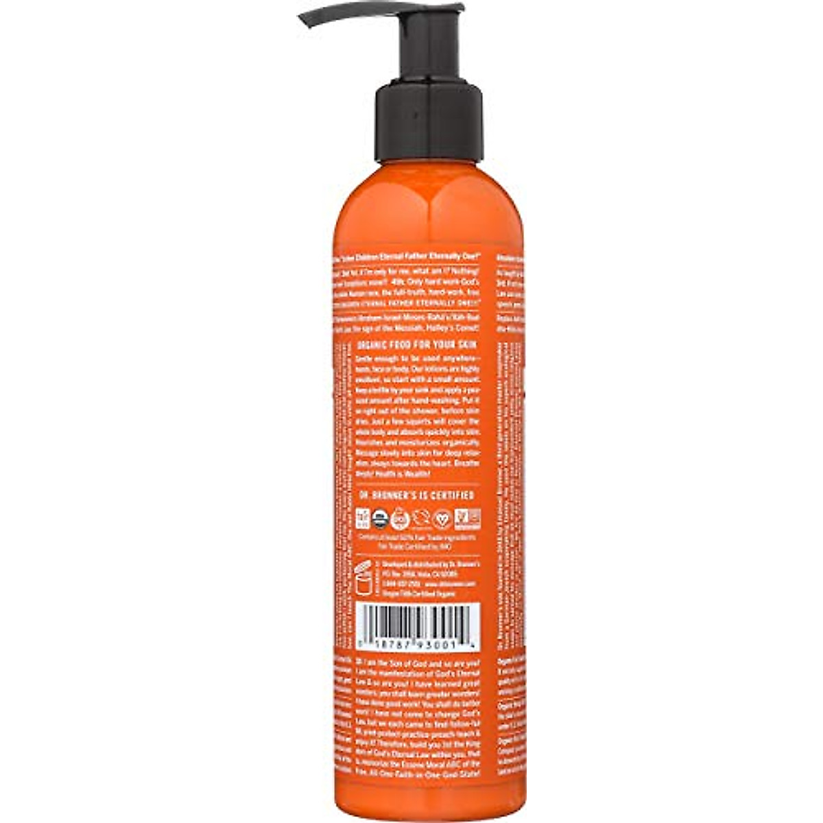 Dr. Bronner's, Lotion Orange Lavender Organic, 8 Fl Oz