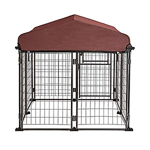 TWO by TWO Haven Expandable Kennel, Black, Medium