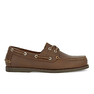 Dockers Men’s Vargas Leather Handsewn Boat Shoe,Rust, 10.0 W US