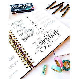 June & Lucy Calligraphy Kit for Beginners - Calligraphy Pen Set with Calligraphy Workbook