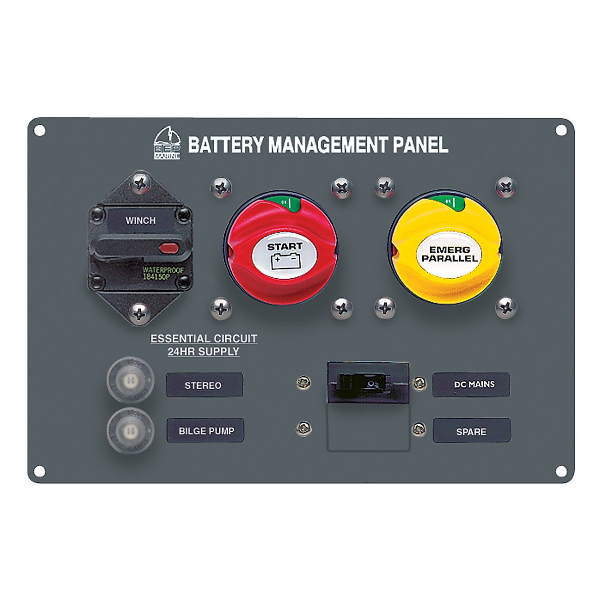 BEP 800-MS4 Battery Management Panel Sail Boats with Single Engines
