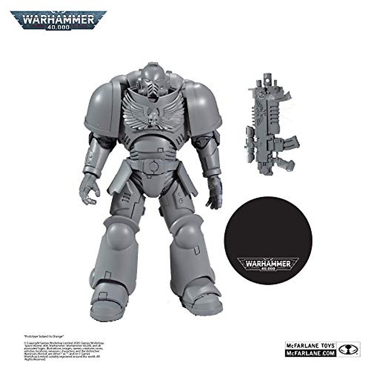 McFarlane Toys Warhammer 40,000 Space Marine Primaris Intercessor Artist Proof Action Figure, Multicolor